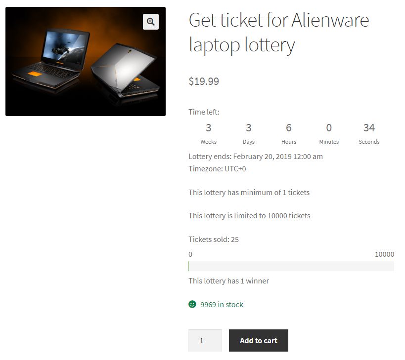 How to add lottery, competition or lucky draw with prizes to your WooCommerce store • wpgenie's ...
